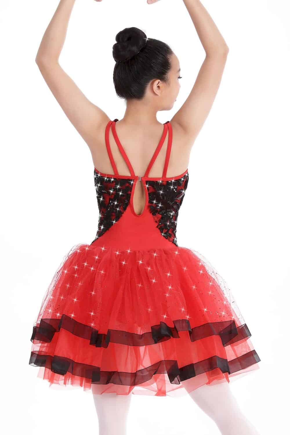 Red Ballet Character Dancewear - mid length tutu