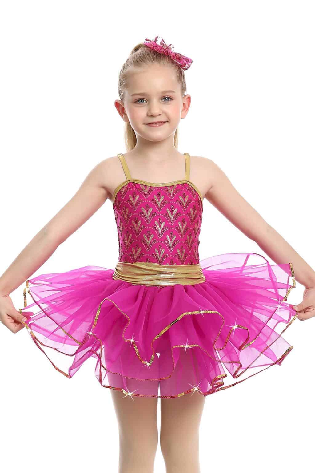Childs pink Ballet dancewear with tutu- SHOW STARTING