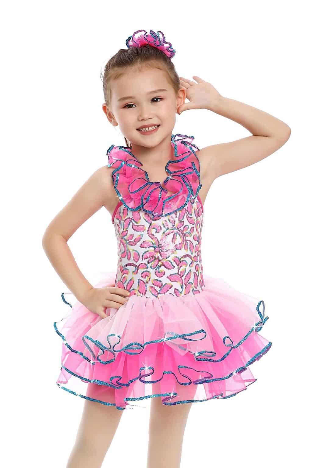 Childs pink Ballet dancewear with tutu- SHOW STARTING